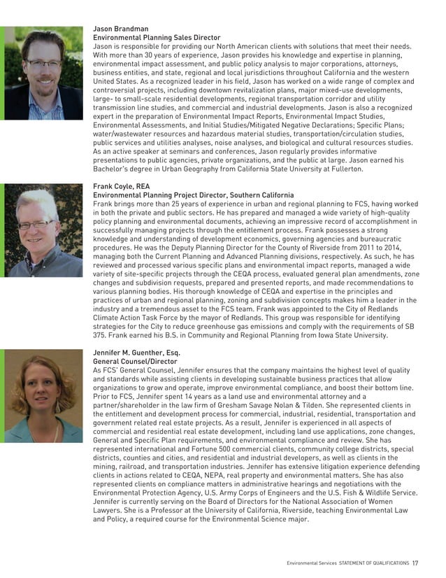 FirstCarbon Solutions SOQ | PDF | Environmental Services Industry | Industries