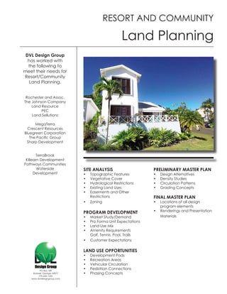 DVL Design Group Brochure | PDF