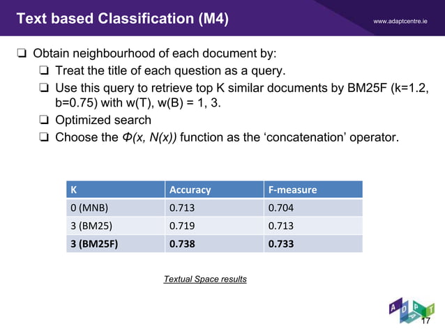 Transformation Functions for Text Classification: A case study with StackOverflow | PPT