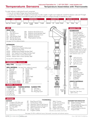 SOR Temperature Sensor Catalog | PDF
