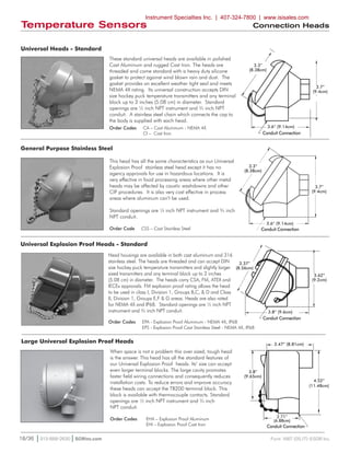 SOR Temperature Sensor Catalog | PDF
