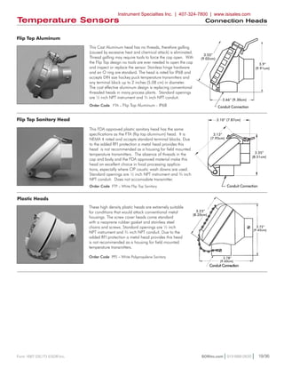 SOR Temperature Sensor Catalog | PDF