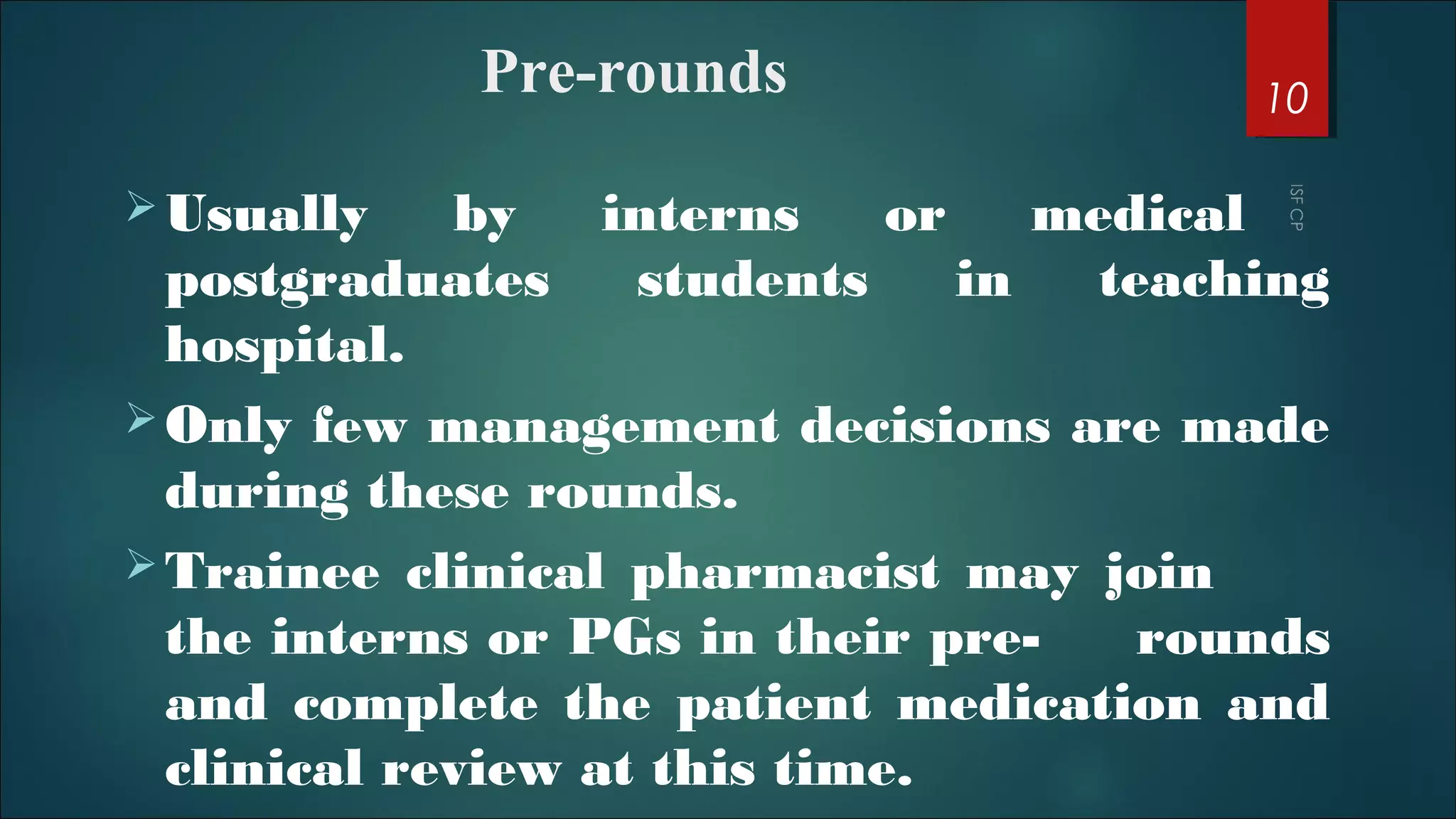 Ward Round Participation | PPT