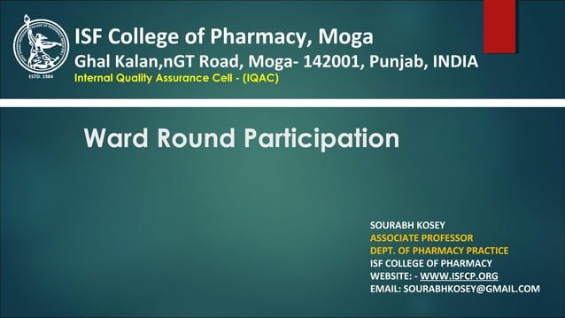 Ward Round Participation | PPT