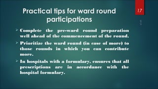 Ward Round Participation | PPT