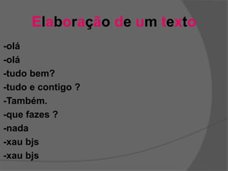 Texto Conversacional | PPTX