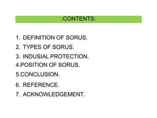 Soral evolution in filicopsida | PPTX