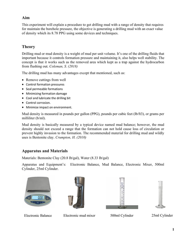Drilling Lab - Mud Weight Balancing | PDF | Geology | Science