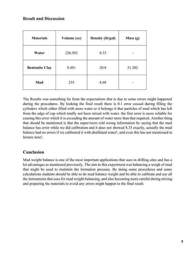 Drilling Lab - Mud Weight Balancing | PDF | Geology | Science