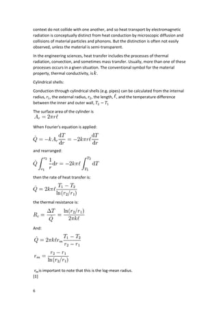 Radial heat conduction | PDF