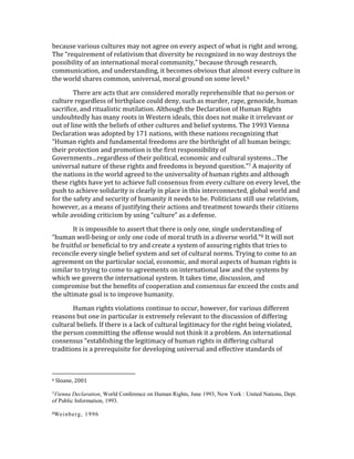 Soraya Ghebleh - Essay on Human rights and Cultural Relativism | PDF