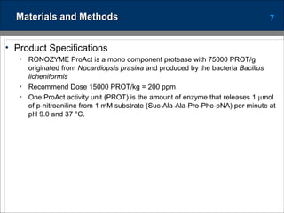Broiler Performance and Ileal Digestibility Improved by Proteases | PPT