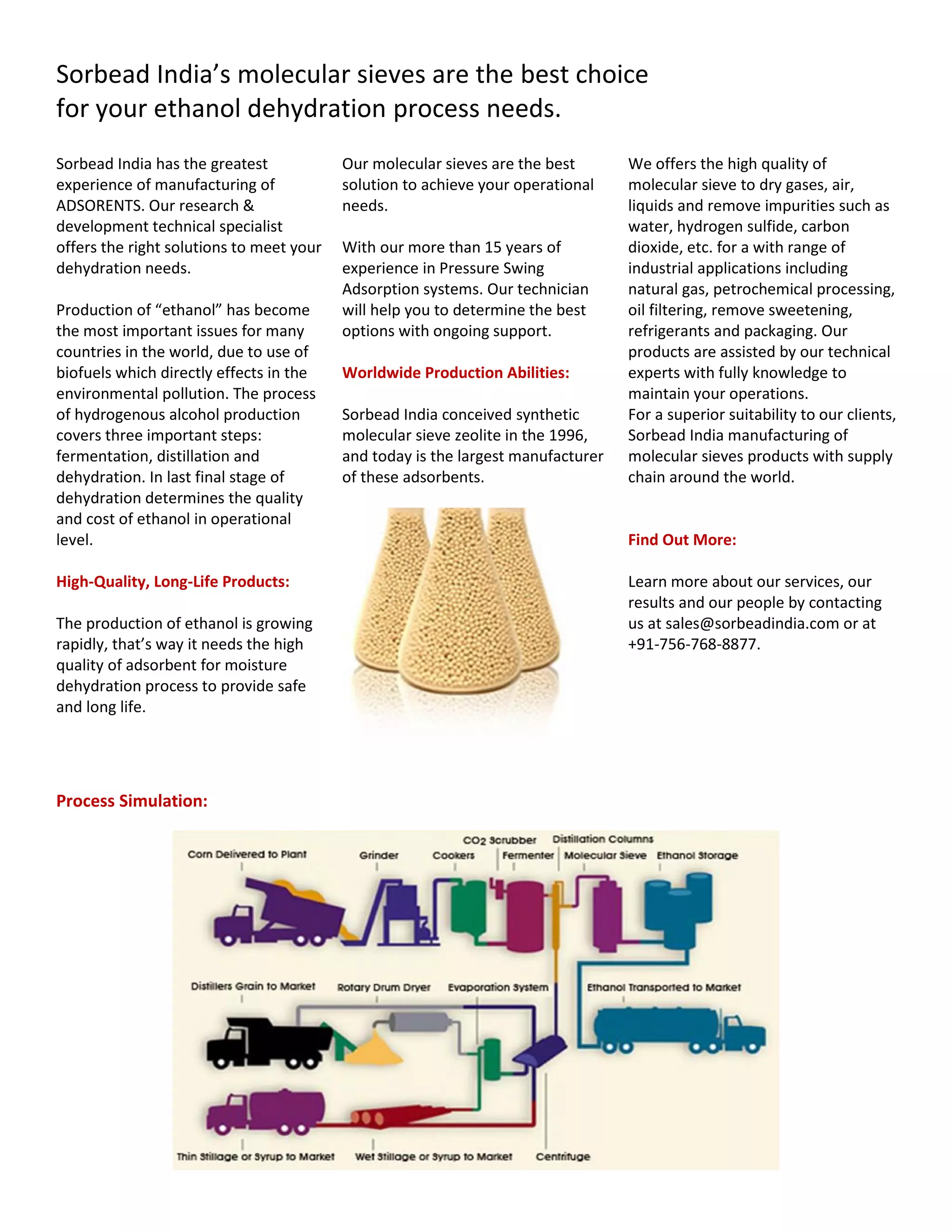 Molecular Sieves - Ethanol Dehydration Solutions | PDF