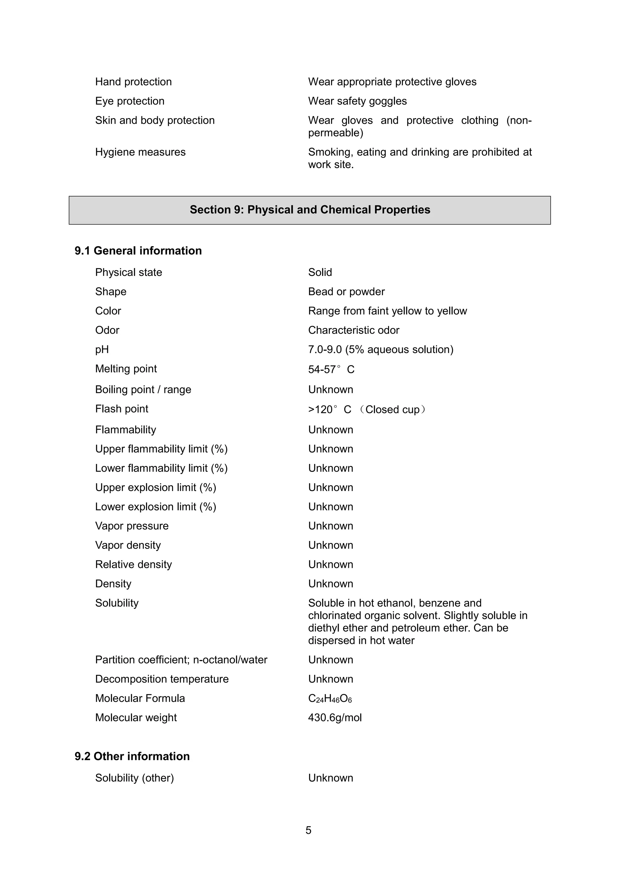 sorbitan monostearate msds material safety data sheet | PDF