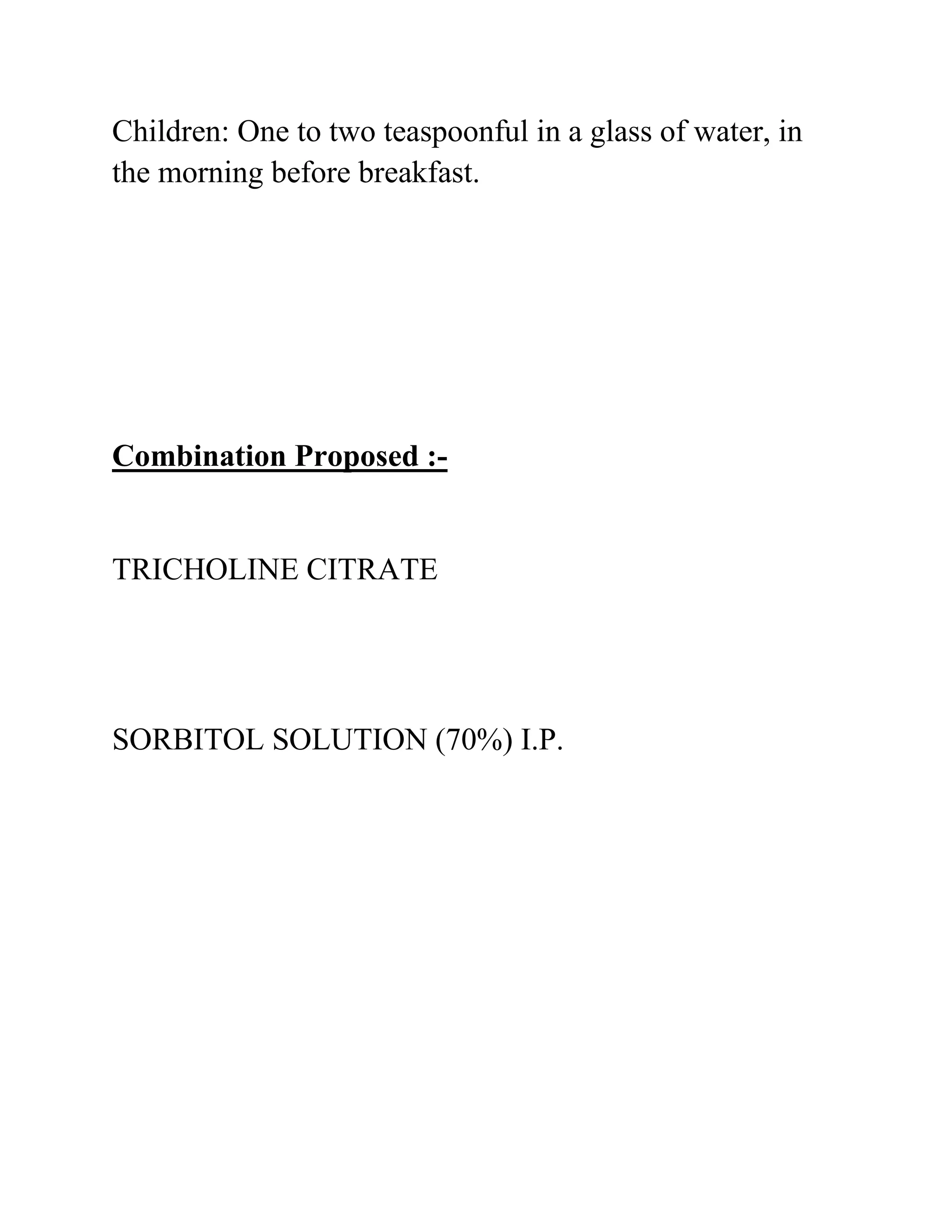 Sorbitol and choline for protection of the liver, regulation of Hepato ...