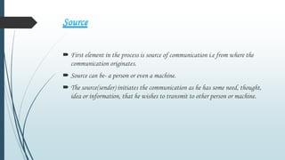 Sorce of communication | PPTX