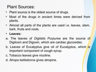 Sources of drugs | PPT