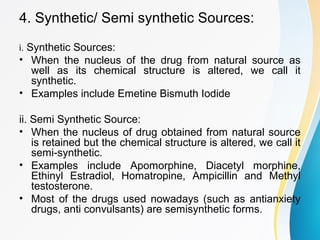 Sources of drugs | PPT