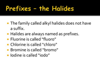 Classification and Nomenclature of Organic Halides | PPTX
