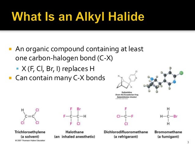 Classification and Nomenclature of Organic Halides