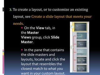SLIDE MASTER, TRANSITIONS, BACKGROUND DESIGN | PPTX