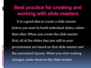 SLIDE MASTER, TRANSITIONS, BACKGROUND DESIGN | PPTX