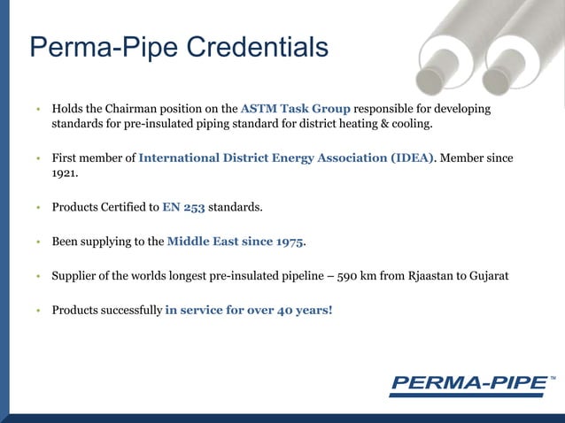 Soren kjaer, perma pipe | PPTX | Manufacturing Industry | Industries