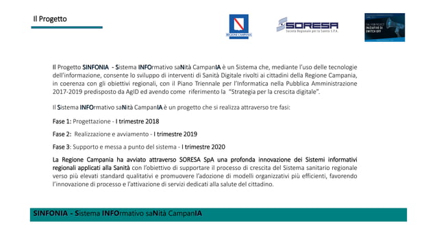 Soresa Spa - Regione Campania - Progetto SINFONIA | PDF | Computer ...