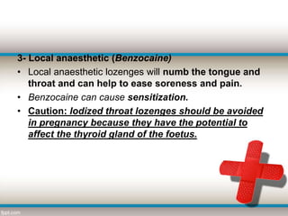 Sore throat, diagnosis and management for Pharmacist | PPTX