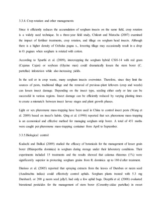 review on sorghum anthracnose and aphids | DOCX