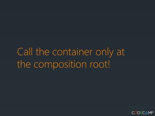 Sorin Damian - Using and Abusing Dependency Injection Containers | PPT