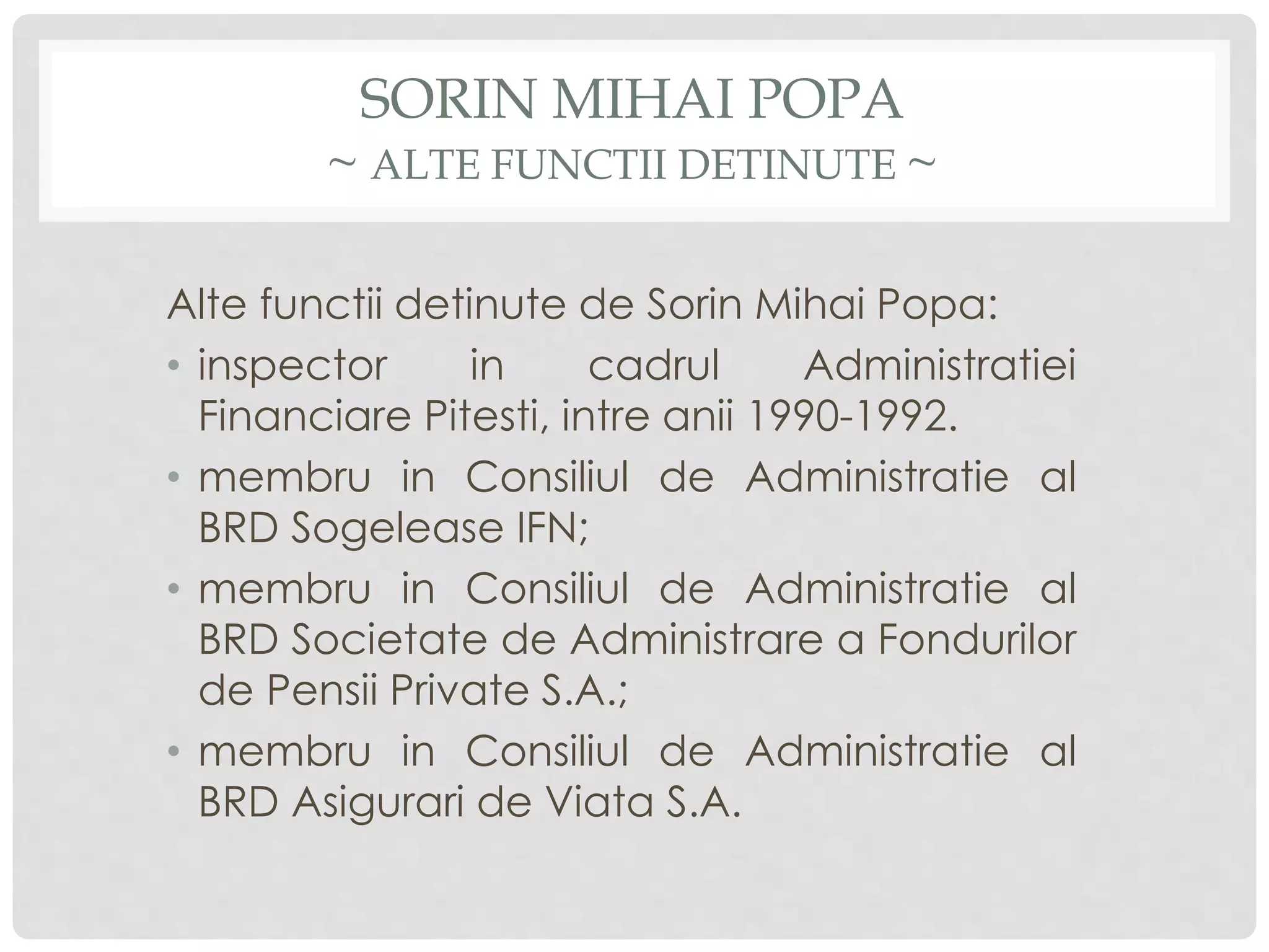 Sorin Mihai Popa - biografie
