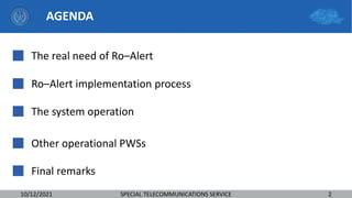 EENA 2021 - Implementing Public Warning Systems (2/3) | PPT