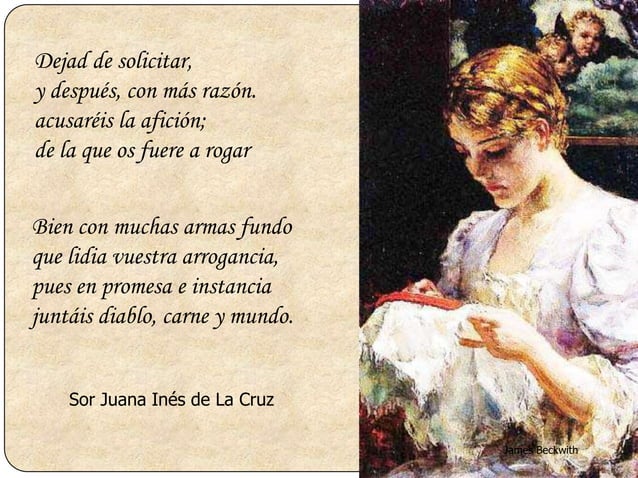 "Hombres necios que acusáis…” | PPT