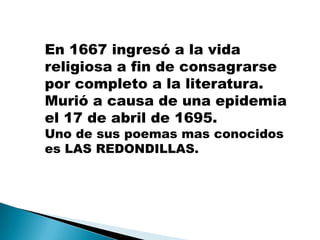 Sor juana inés de la cruz | PPTX
