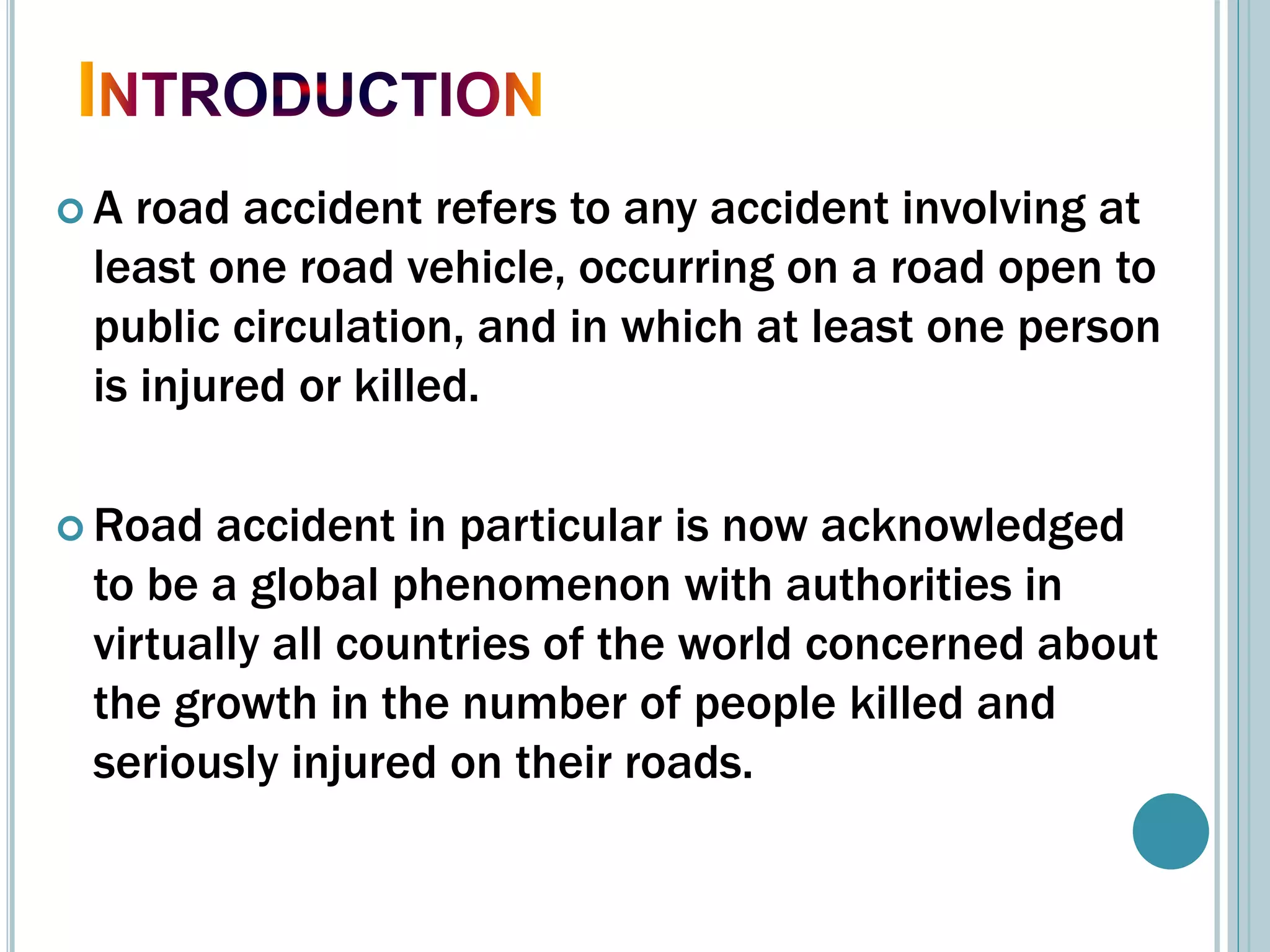 Road Accident | PPTX