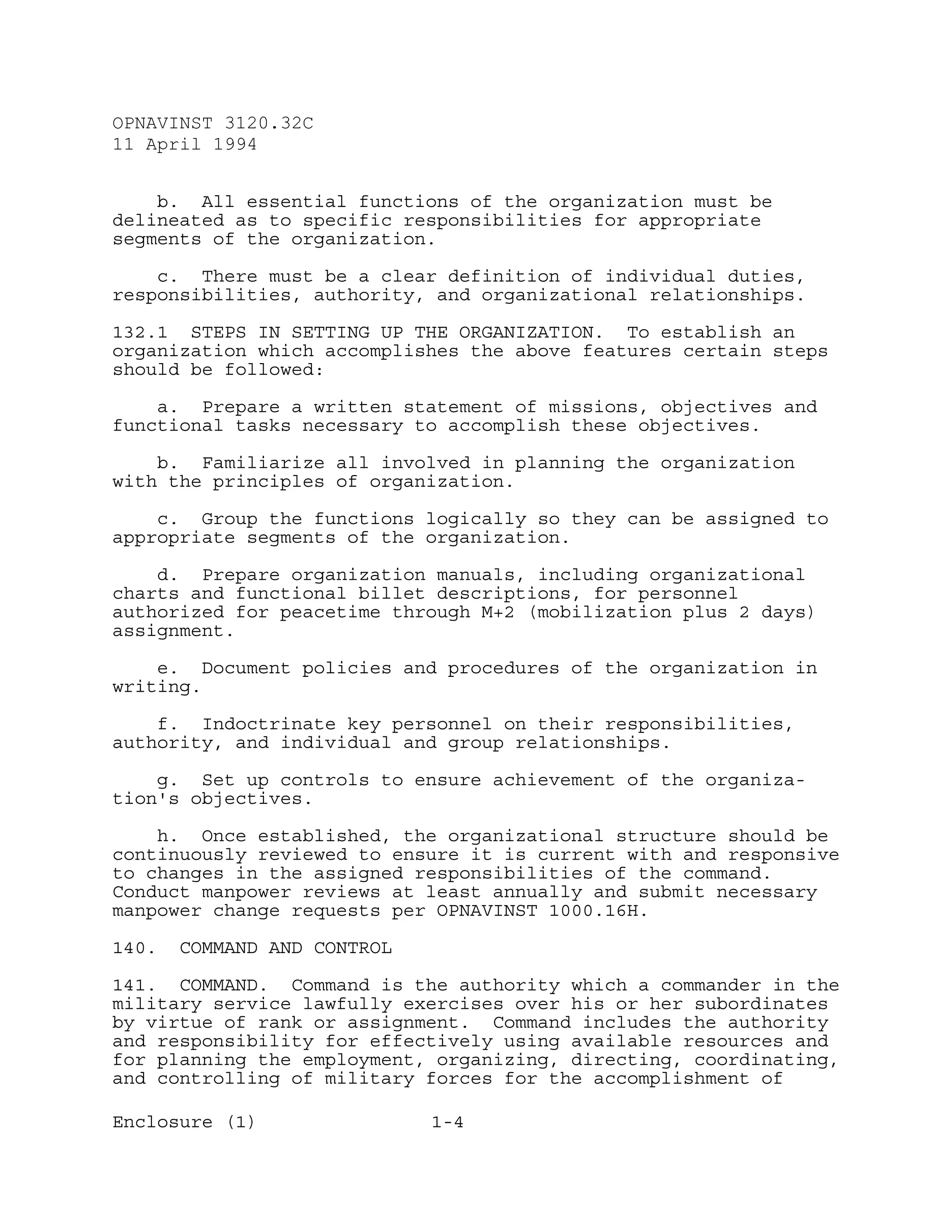 Leadership Accountability Authority Responsibility (SORN OPNAVINST 3120 ...