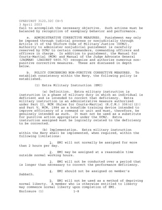 Leadership Accountability Authority Responsibility (SORN OPNAVINST 3120 ...