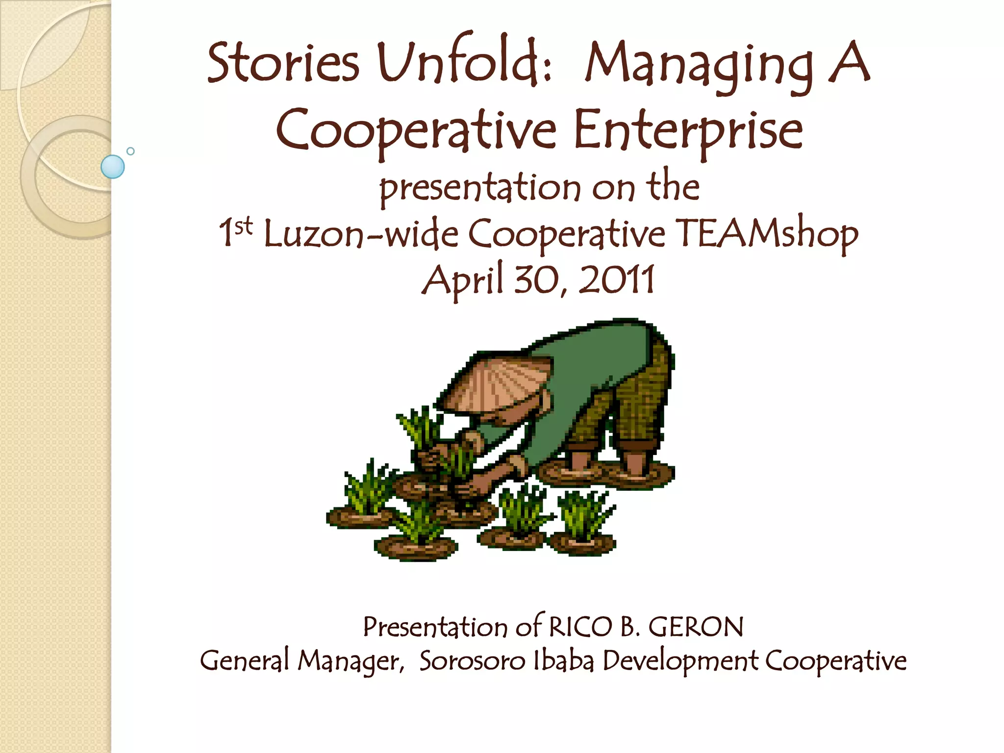 Sorosoro Ibaba Development Cooperative | PDF