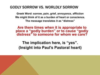 Sorrows, Godly and Worldly | PPT