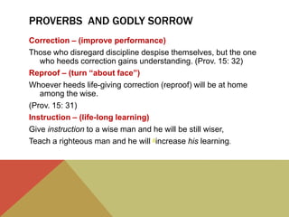 Sorrows, Godly and Worldly | PPT