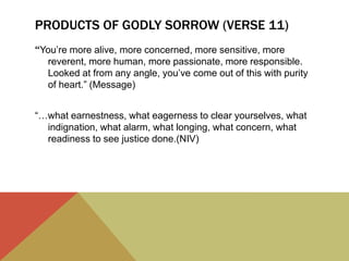 Sorrows, Godly and Worldly | PPT