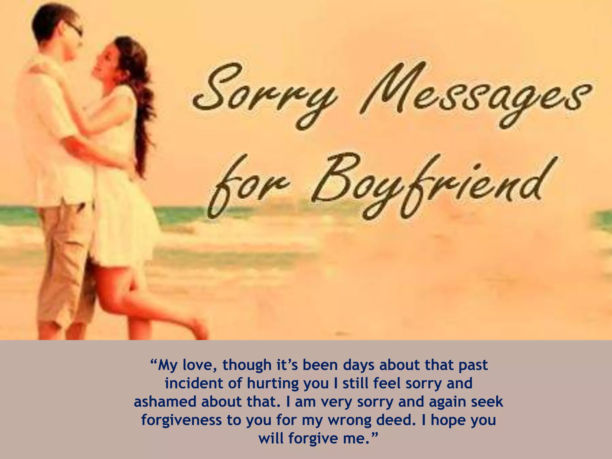 Heartfelt Sorry Text Messages | PPTX