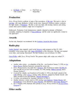 Sorry, wrong number | DOCX