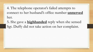 Sorry, Wrong number by Lucille Fletcher | PPTX | Drama | Genres