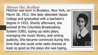 Sorry, Wrong number by Lucille Fletcher | PPTX