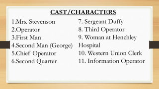 Sorry, Wrong number by Lucille Fletcher | PPT