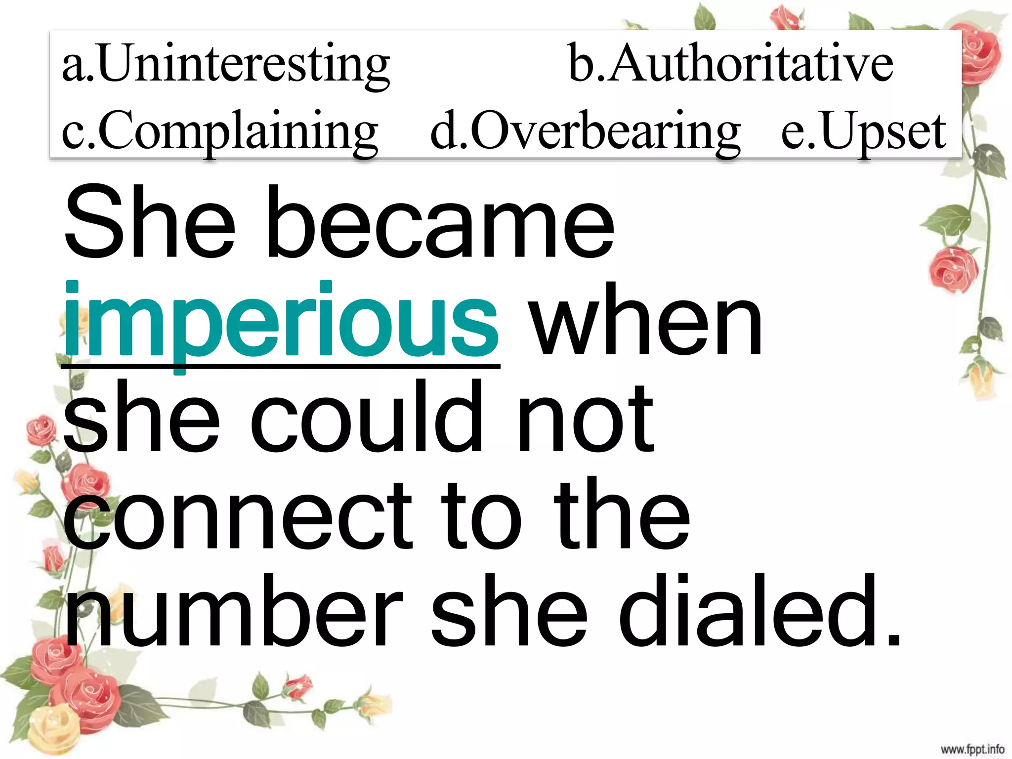 Sorry, Wrong Number vocabulary ppt.pptx | Death, Injury, or Military ...