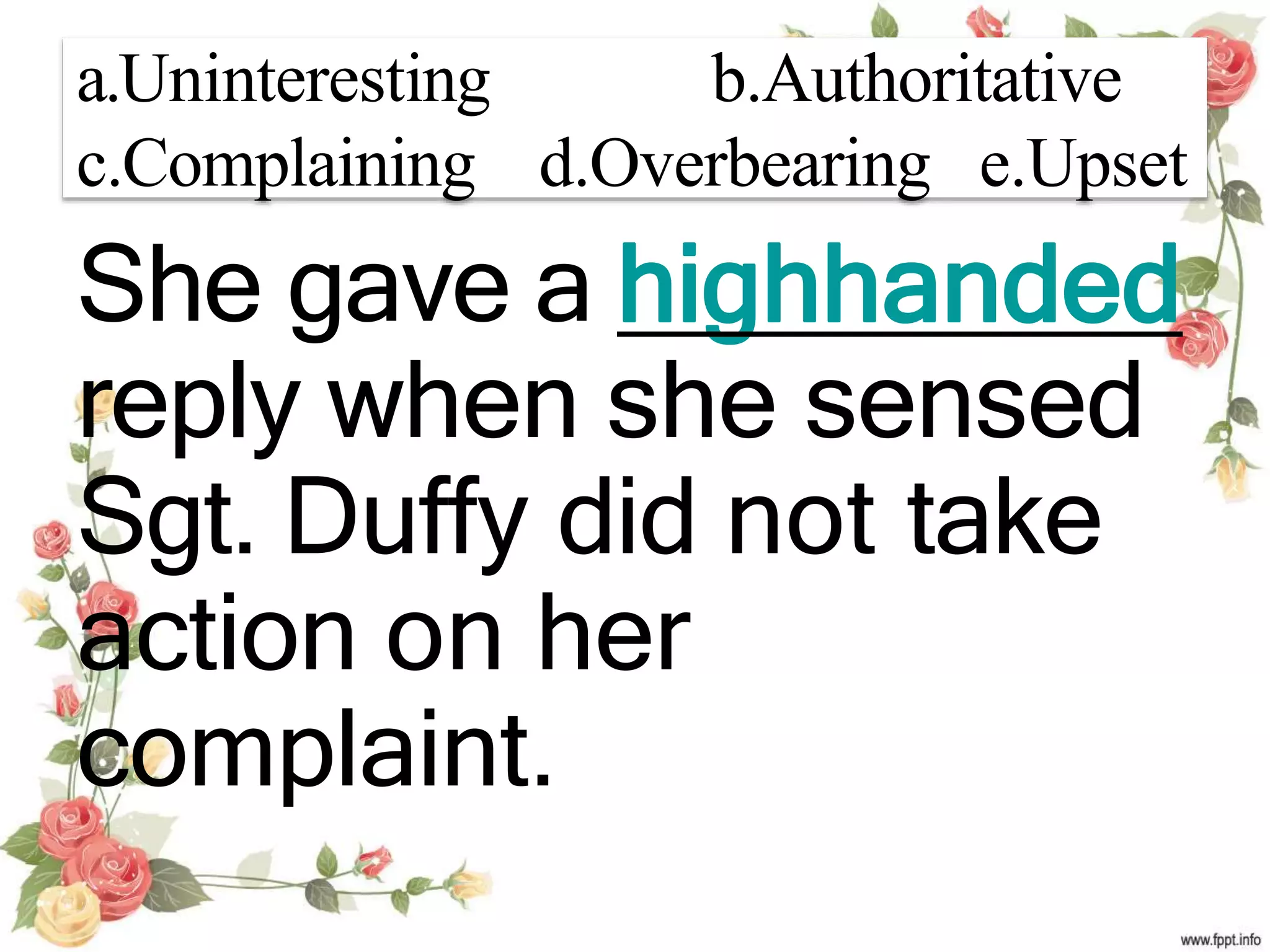 Sorry, Wrong Number vocabulary ppt.pptx | Death, Injury, or Military ...