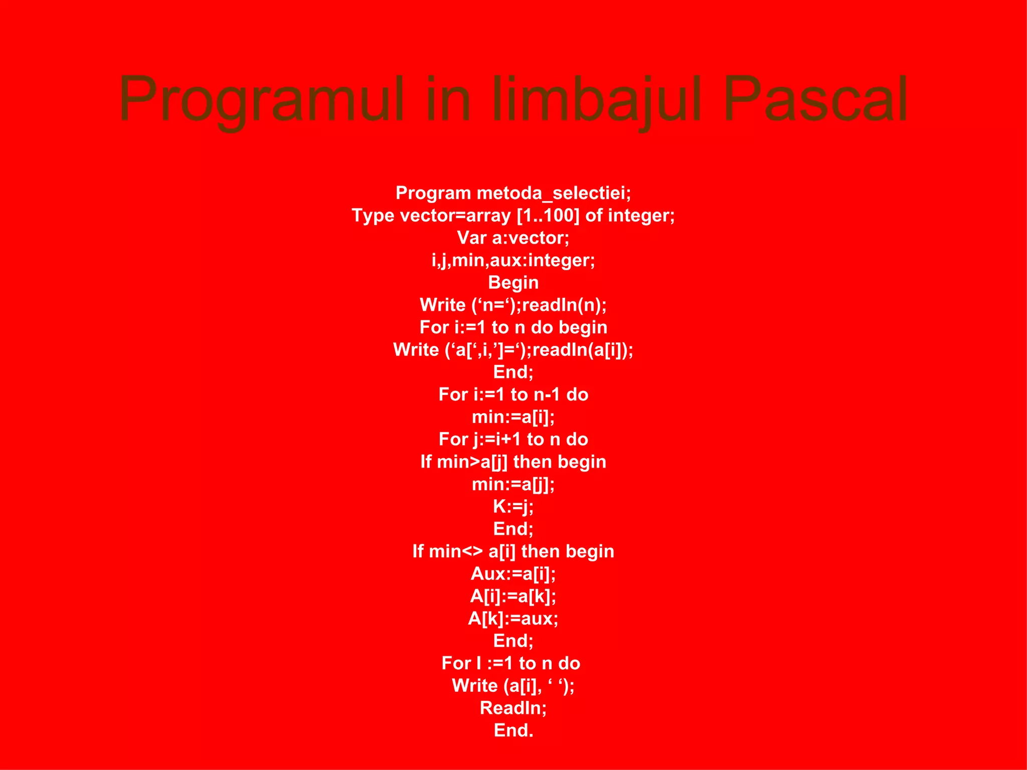 Sortare Prin Metoda1. | PPT